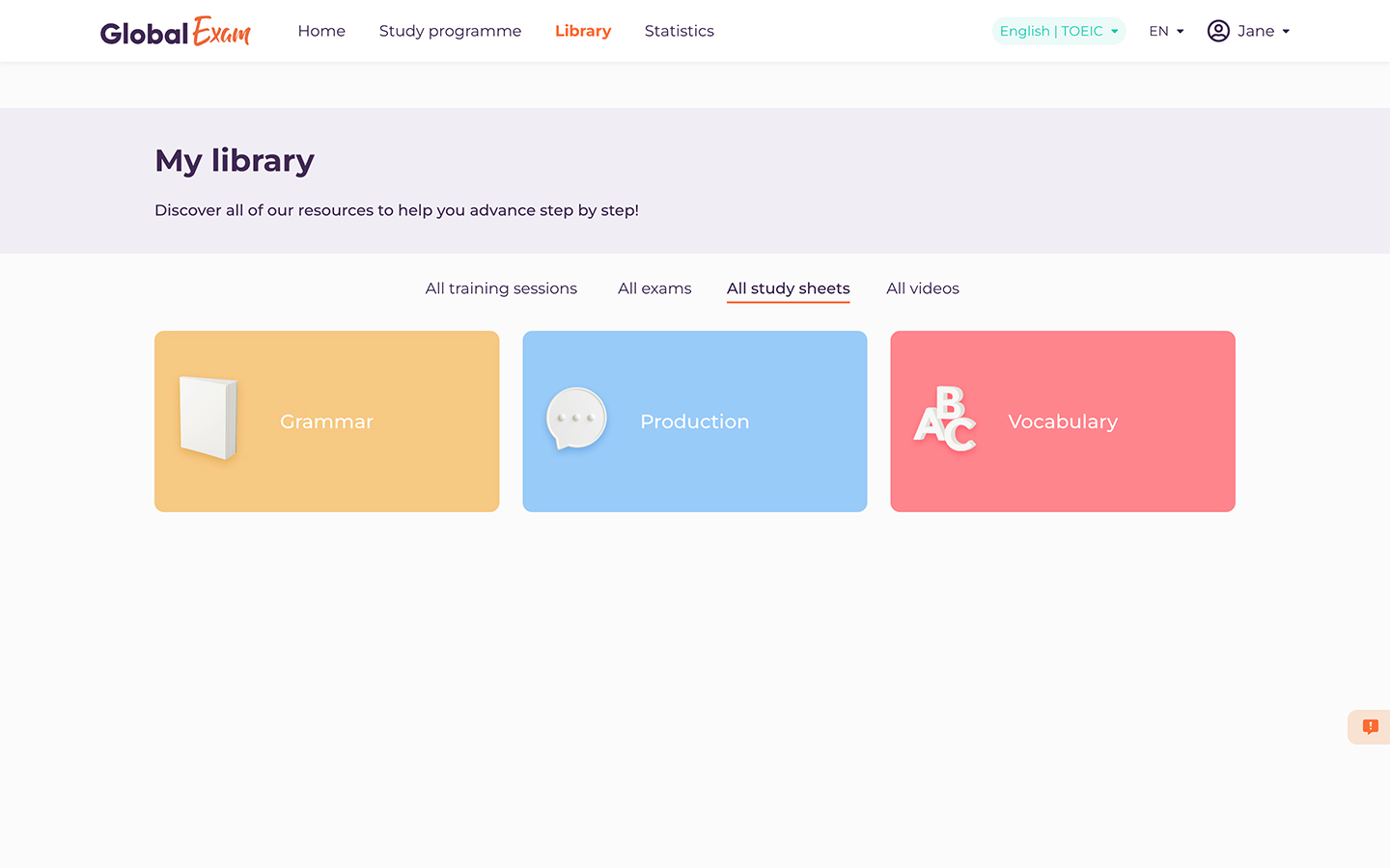 Global Exam: practice online to receive your language certification
